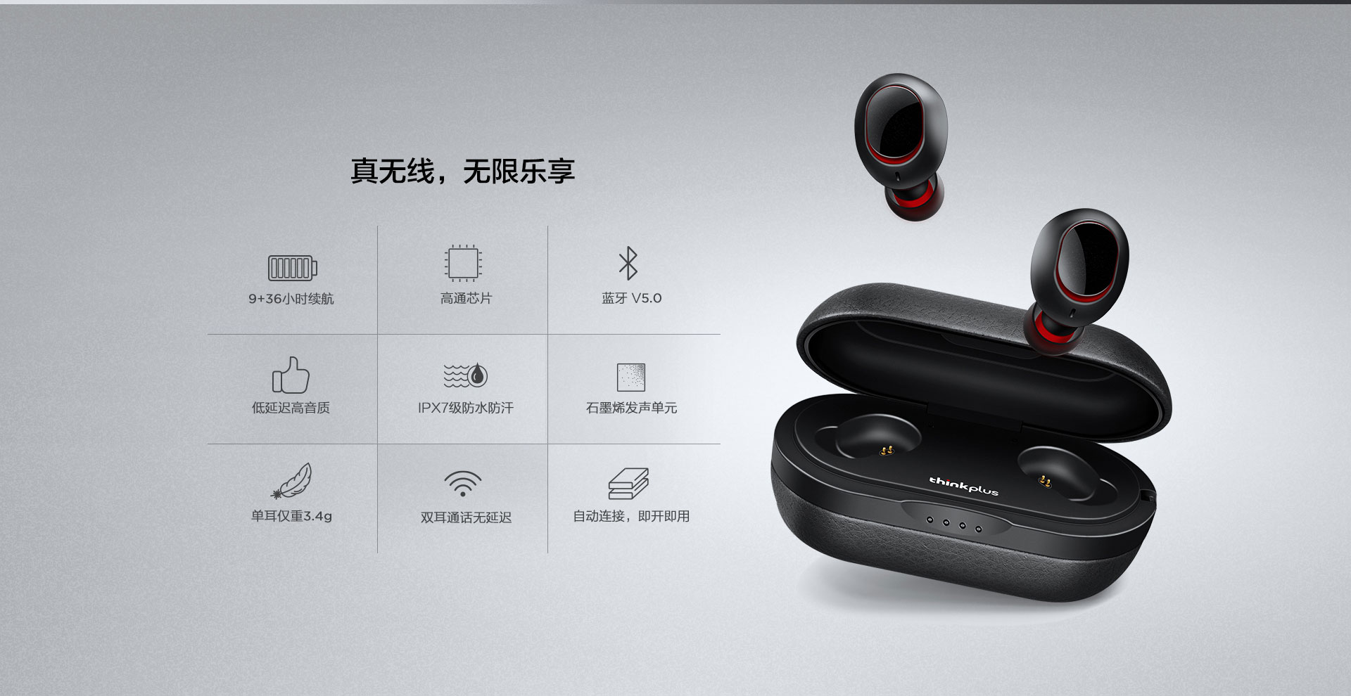 thinkplus TrackPods 真无线耳机_多少钱_参数_图片_价格_用户评价_联想商城